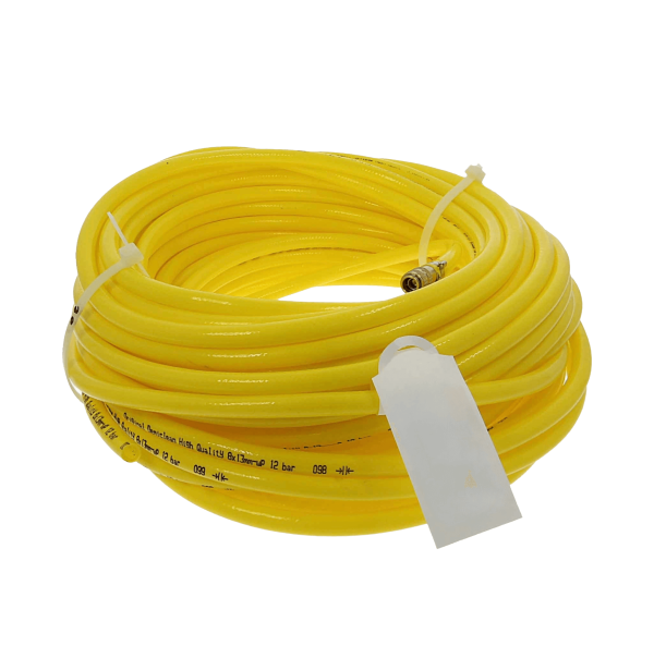 Steel/haspel slang 8x13mm – geel flex – snelkoppeling 1x rectus inw ...
